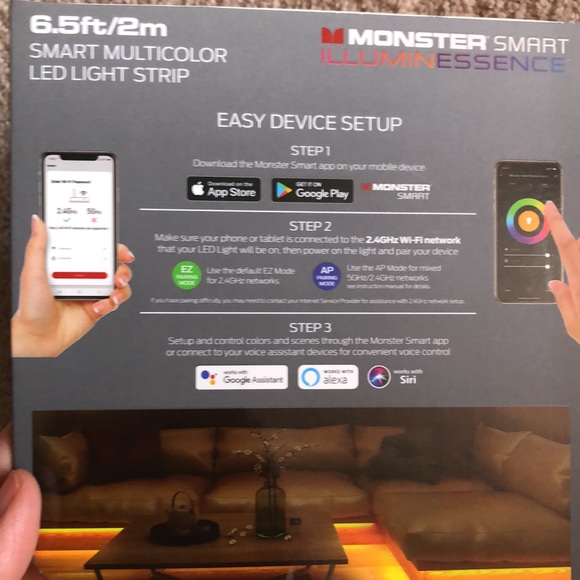 Other | Monster Smart Illuminessence 65 Ft Multicolor Led Lights | Poshmark